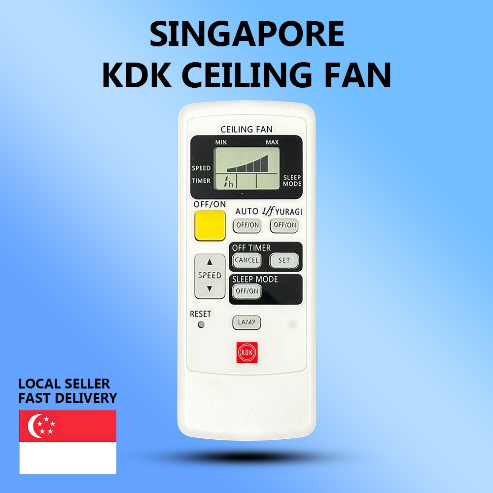 KDK Ceiling Fan Remote Control Replacement (V56VK, K14Z9) | Shopee ...