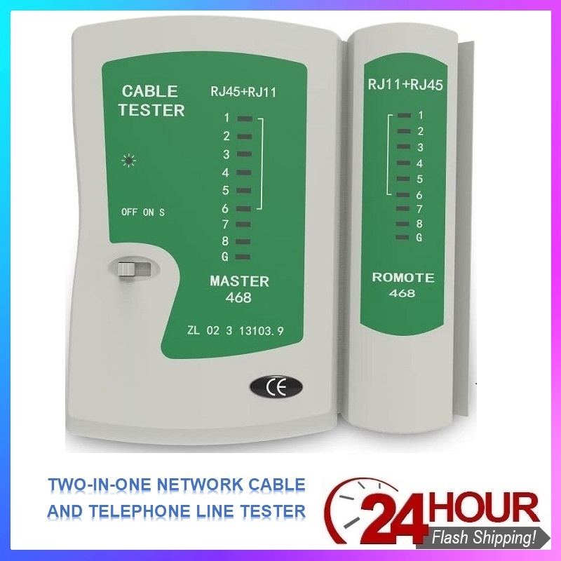 RJ45 RJ11Cat5 Cat6 Network Cable Tester Handheld LAN Cable Tester ...