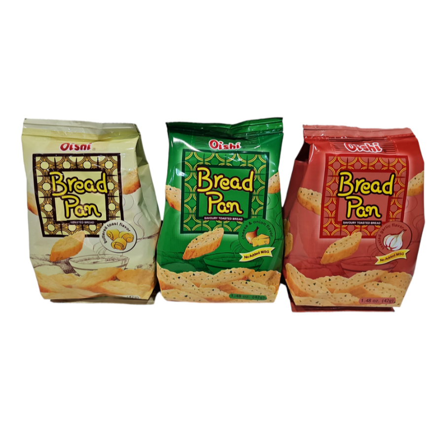 Oishi Bread Pan (42g) - Garlic/Buttered/CheeseOnion | Shopee Singapore