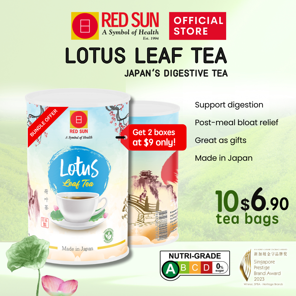 RED SUN Japan Lotus Leaf Tea [2 for $9] | Digestion Aid | Support Gut ...