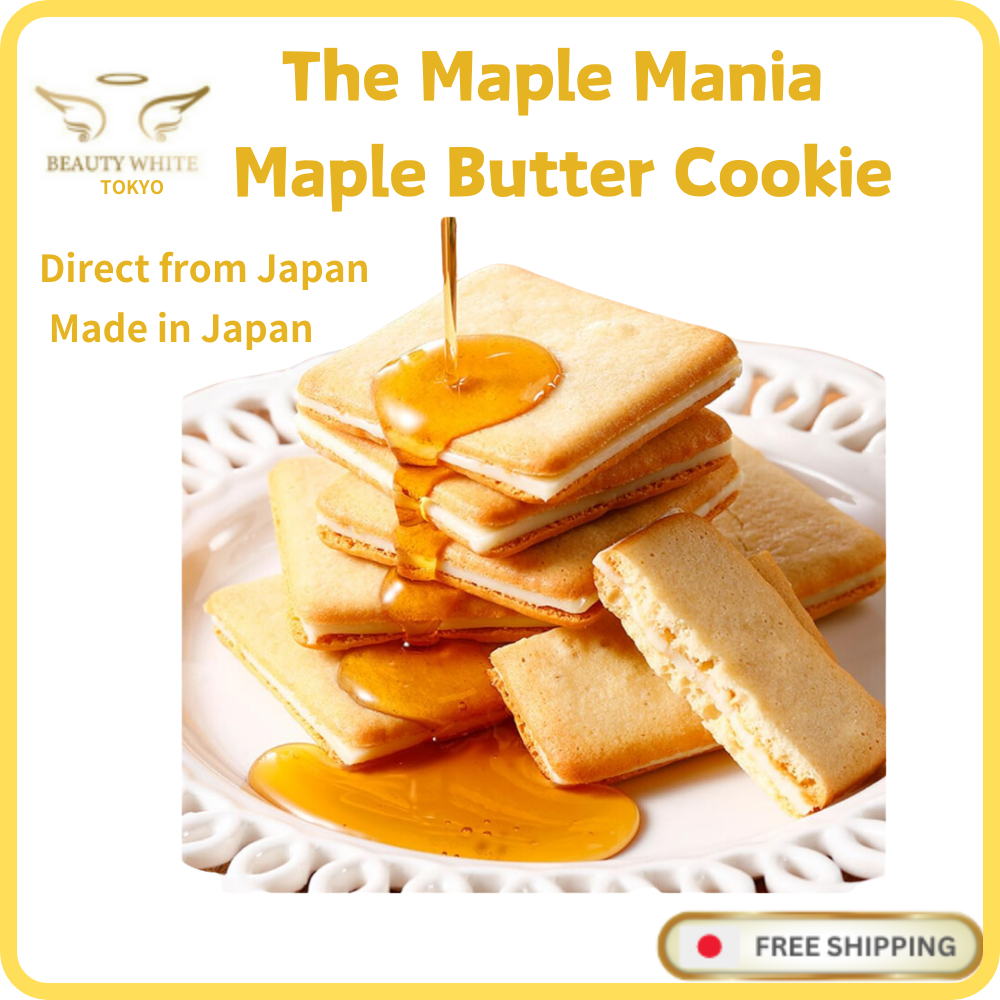 【The MAPLE MANIA】Maple Butter Cookies 9 cookies Tokyo Souvenir (Made in ...