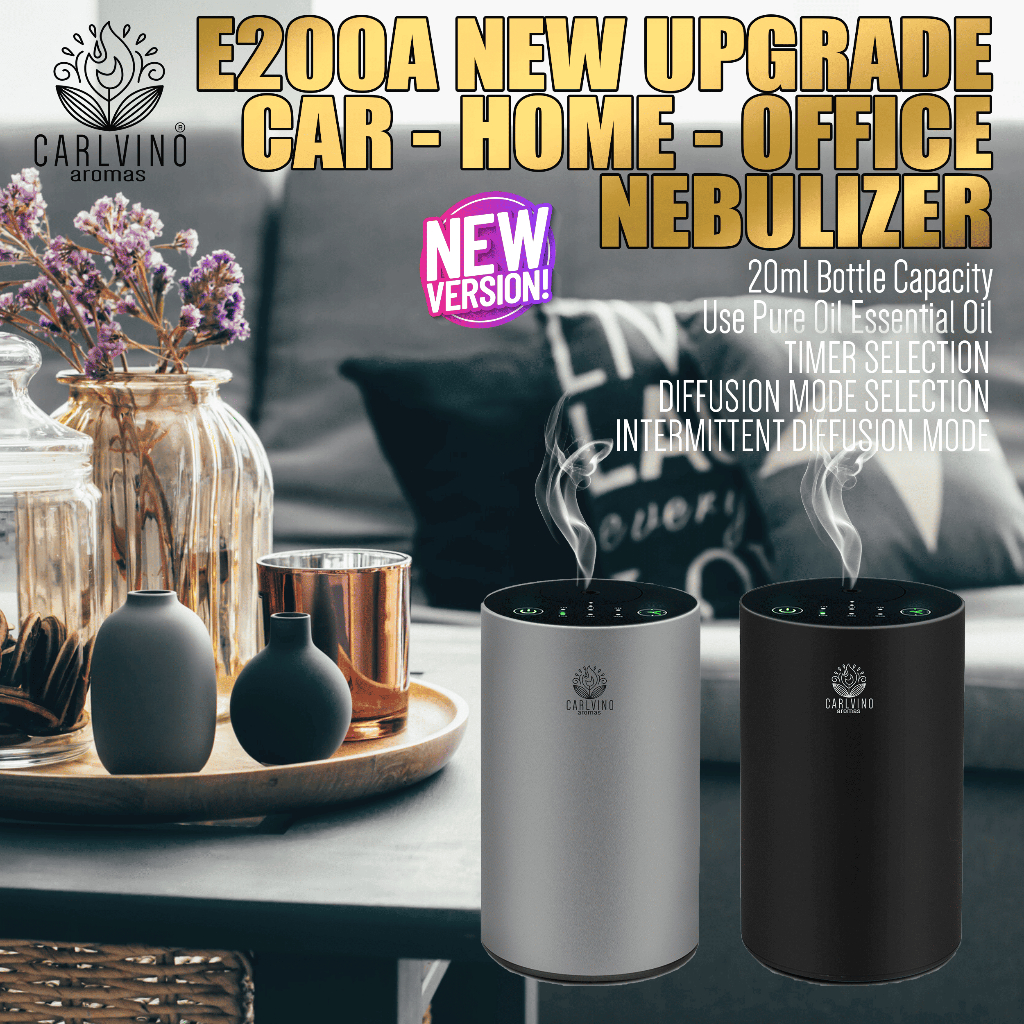 HOME - OFFICE - CAR NEBULIZER DIFFUSER UPGRADED E200-A WITH EXTRA TIME ...