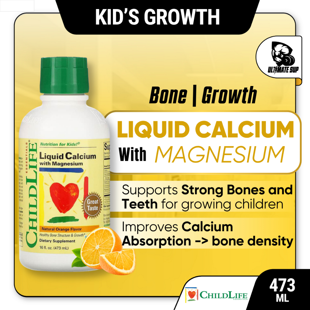 ChildLife, Liquid Calcium with Magnesium, Healthy Bone Structure and ...