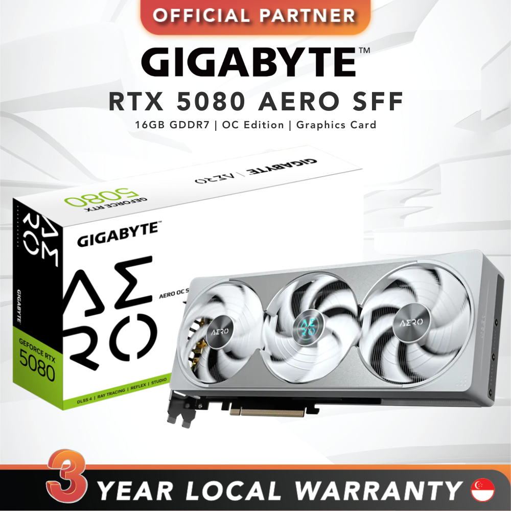 GIGABYTE GeForce RTX 5080 AERO SFF | 16GB GDDR7 | OC Edition | Graphics ...