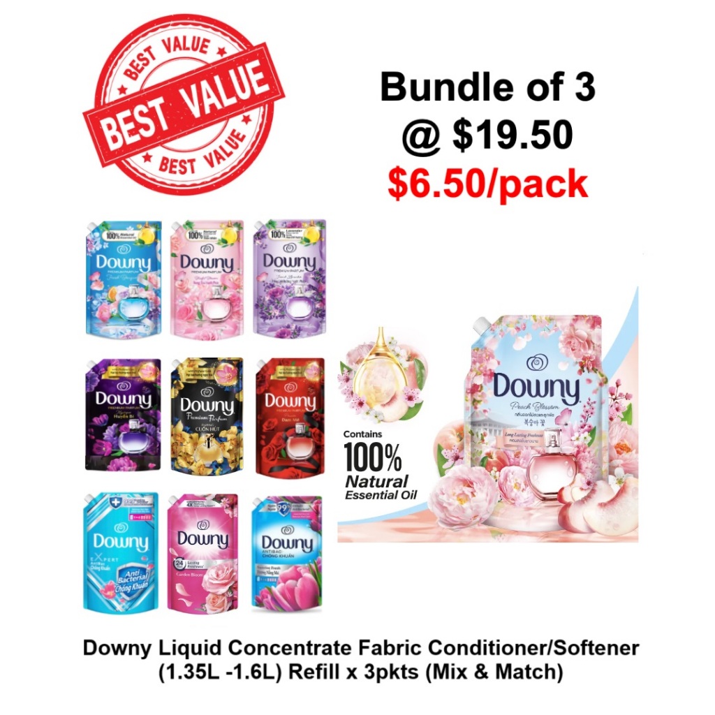 Downy Liquid Concentrate Fabric Conditioner Refill Bundle Pack x 3 ...
