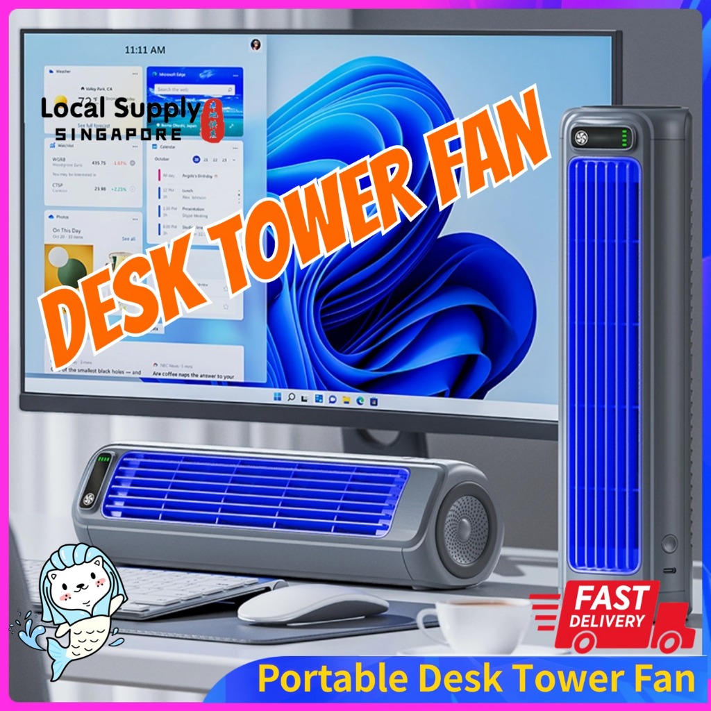 Desk Fan Constant Wind Tower Fan Table Desk Fan High Speed Wind Office ...