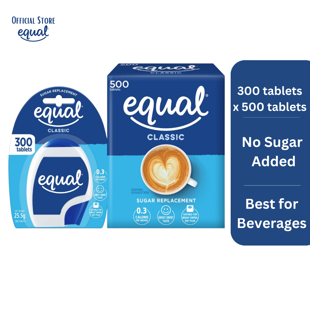 Equal Classic Tablets with Refill 300s + 500s | Shopee Singapore