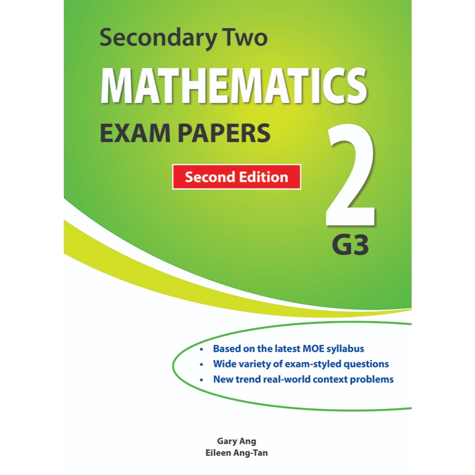 Secondary 2 Mathematics Exam Papers for G3 Second Edition | Shopee ...