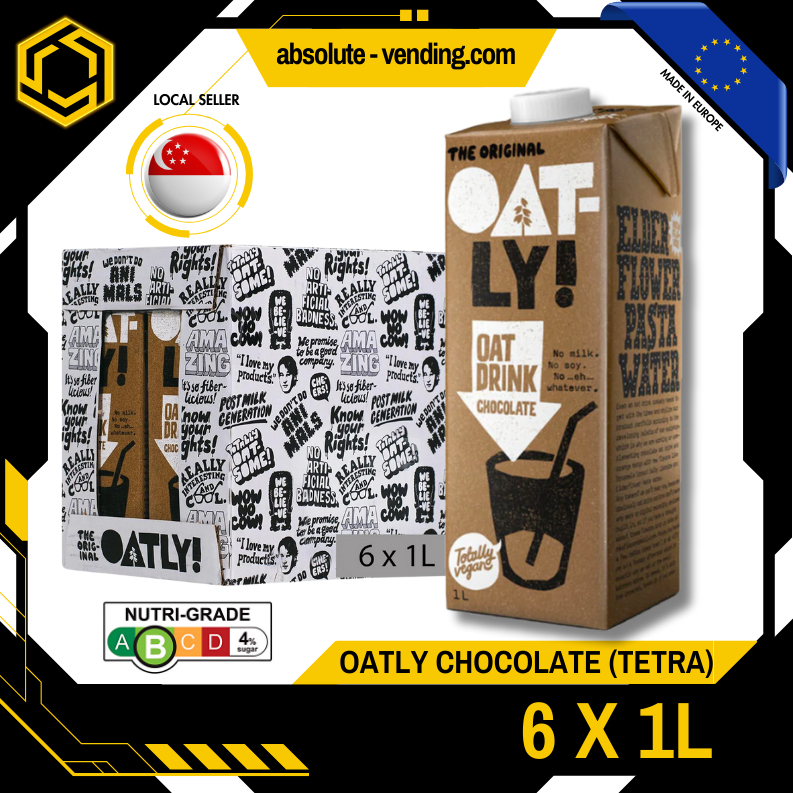 OATLY Chocolate Oat Milk 1L X 6 (TETRA) | Shopee Singapore