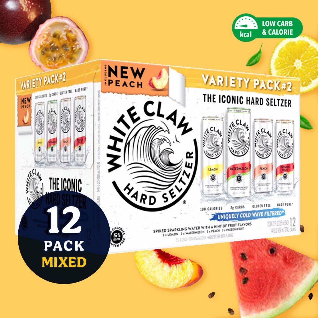 White Claw Variety Pack No. 2 Alcoholic Sparkling Water - Lemon ...