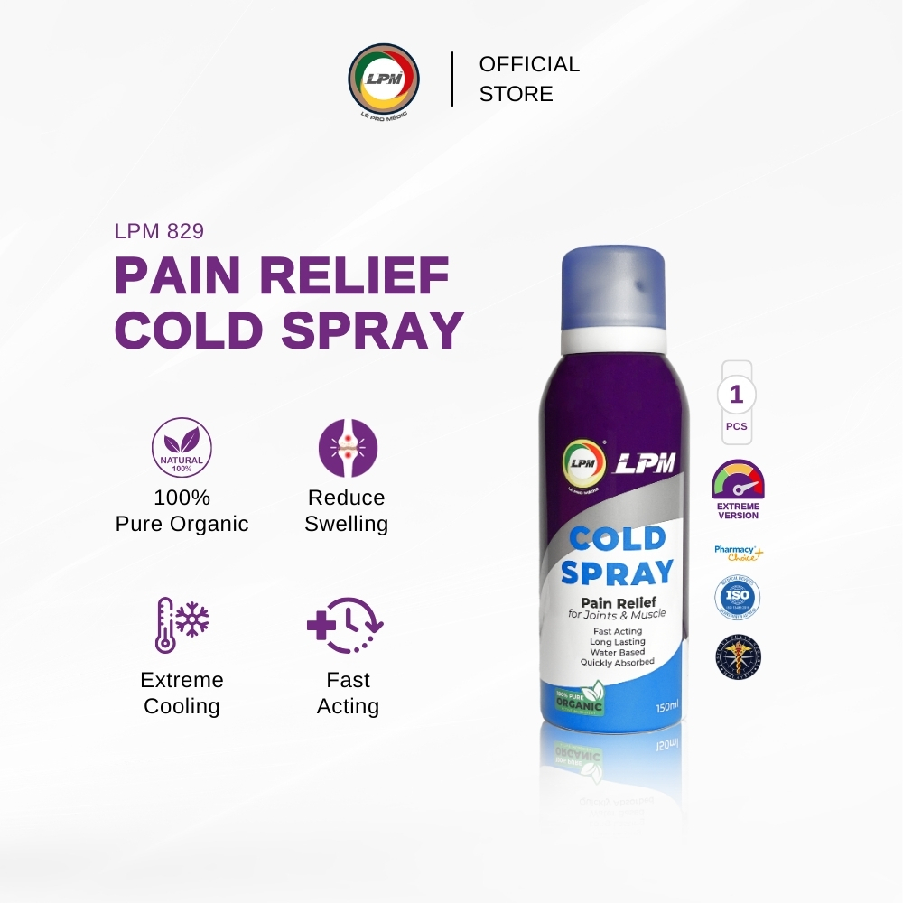 LPM 829 Pain Relief Cold Spray Fast Acting Reduce Swelling and Extreme ...