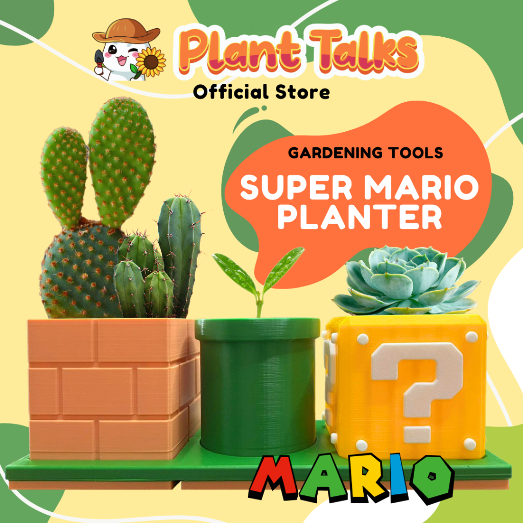 Plant Talks Super Mario Plant Pot for Succulent and Cactus Cute Pots ...