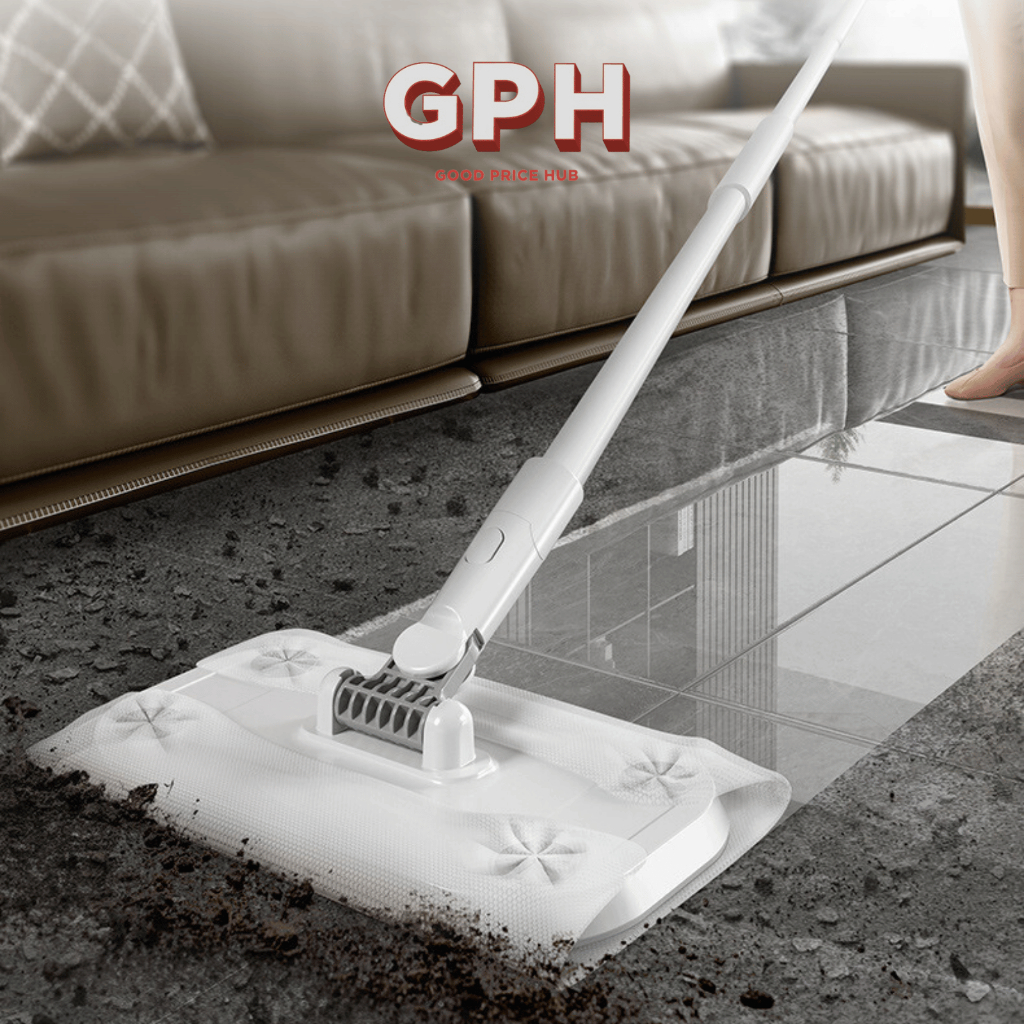 Rotating Cleaning Mop Floor Wipes / Detachable Mop Suitable for Wet ...