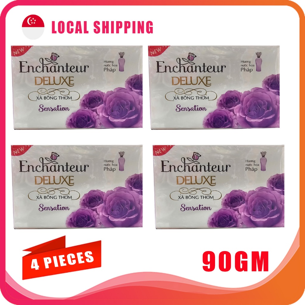 Enchanteur Deluxe SENSATION Perfumed Soap (90g x 4 or 90g x 6 ) | Shopee Singapore
