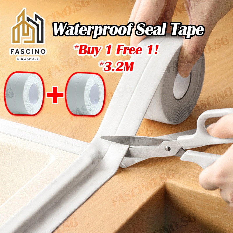 【SG】Buy 1 Free 1! Anti Mold Kitchen Seal Tape PVC Tap Sealing Tape Sink ...
