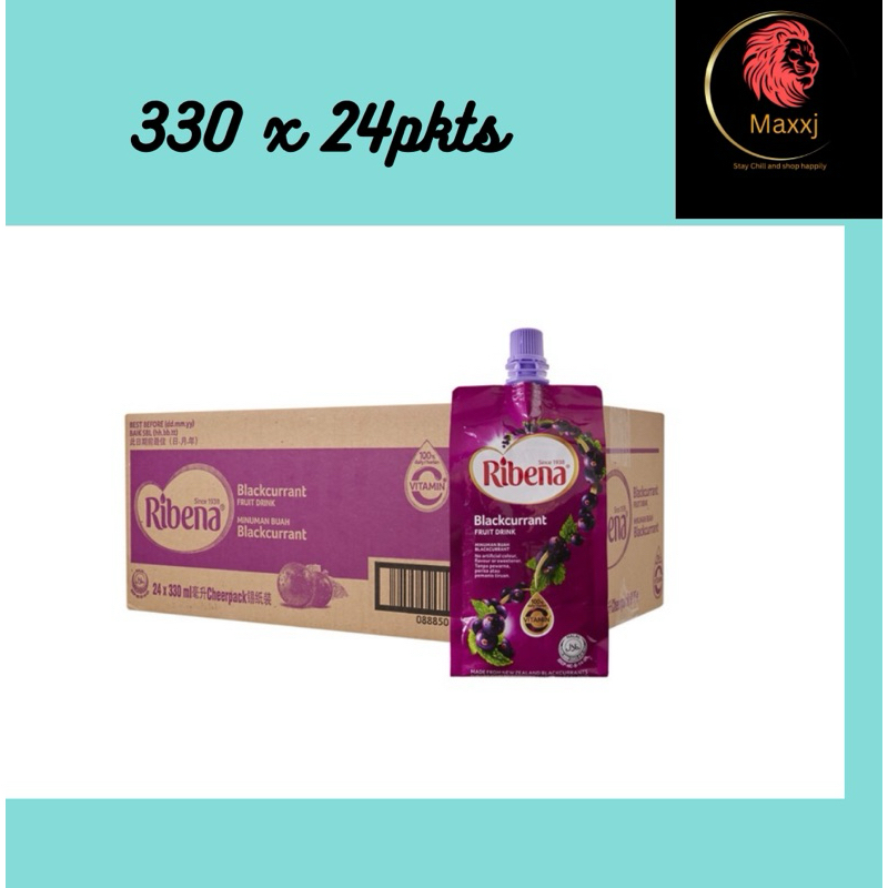 Ribena cheerpack blackcurrent 24x330ml | Shopee Singapore