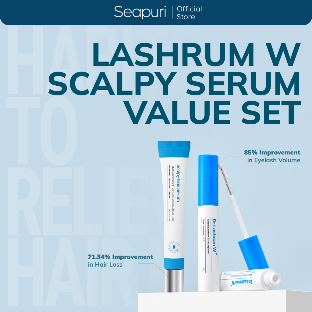 [Seapuri Official] Scalpy Hair Serum & Dr.Lashrum W+ Set | Anti-Hair Loss Serum 20ml | Eyelash ...