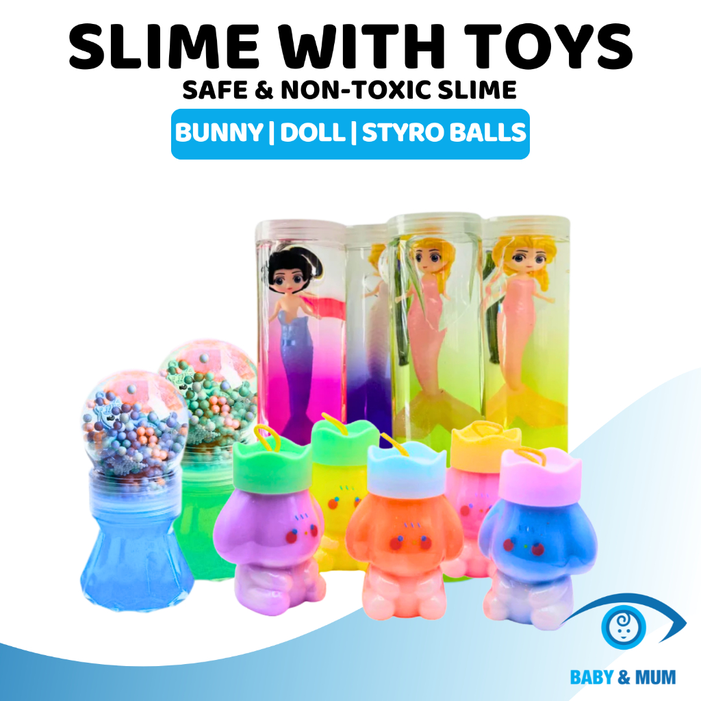 Ultimate Fun Slime Tube with Toy, Flying Bunny Slime and Styro Balls ...