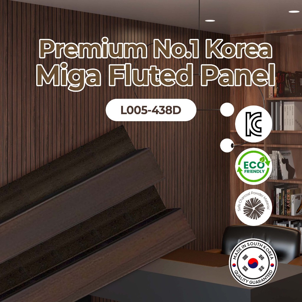 DEKOREA Miga Korean Louver Wall Panel Decoration Fluted Panel L005-438D ...