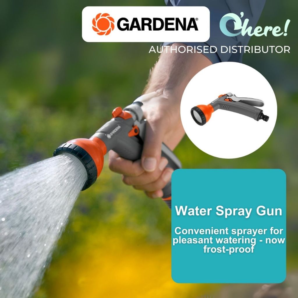 GARDENA Water Spray Gun, Hand-Held Sprayer, With Spray Jet And Pulse ...