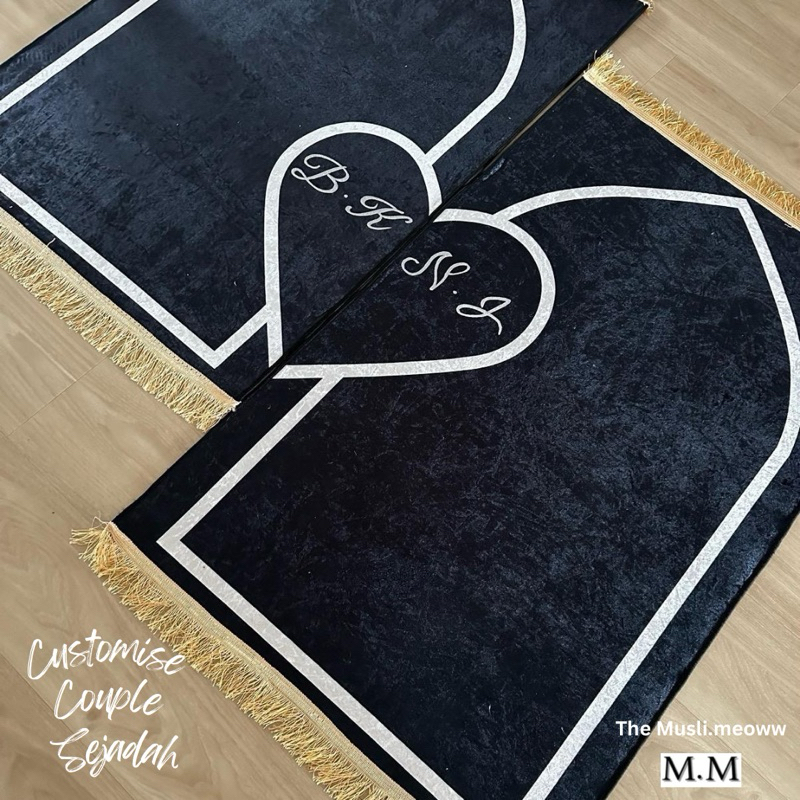 [SG SELLER] Prayer Mat (Sejadah 1+1 couple) Customize Muslim couple ...