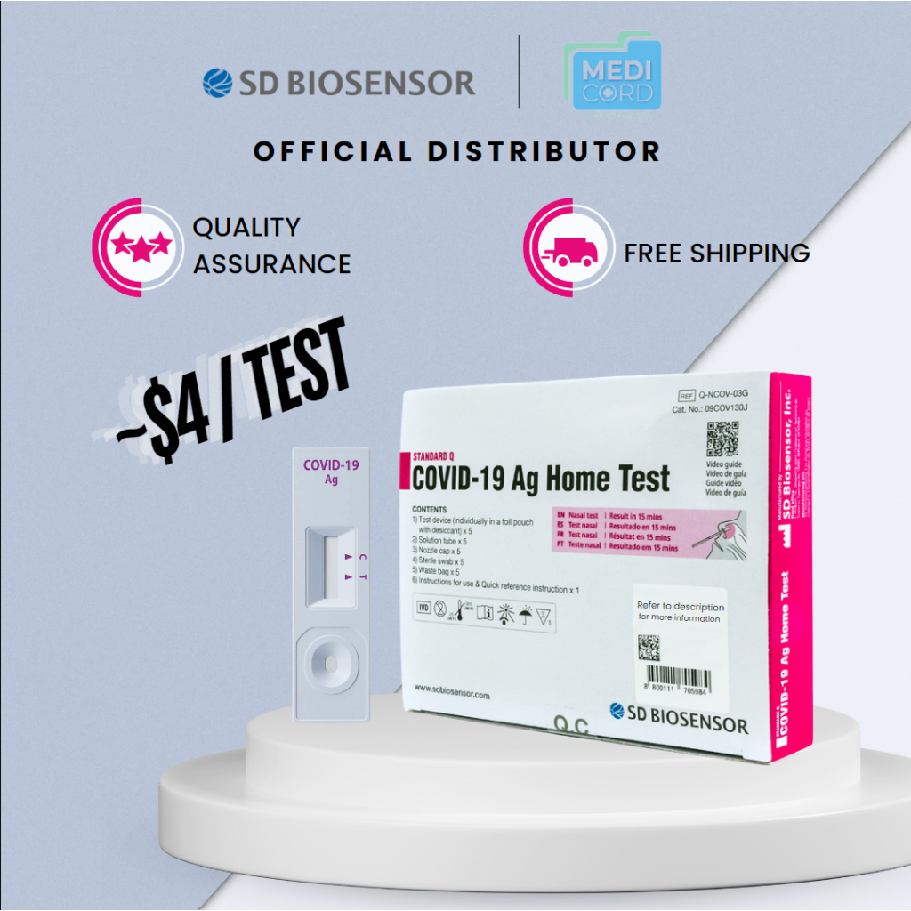 [Official distributor] SD Biosensor ART Test Kit Standard Q Covid-19 Ag ...