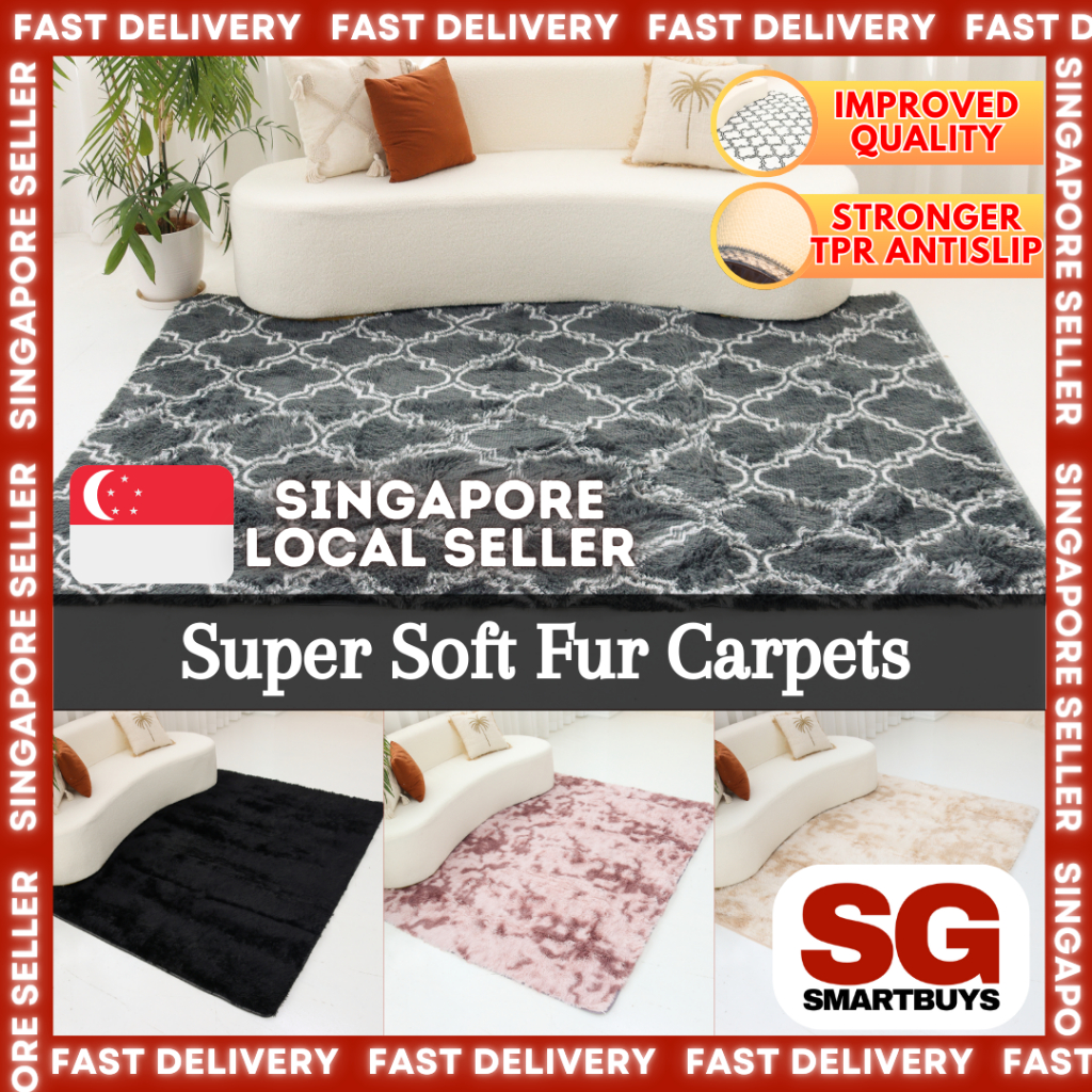 [RESTOCKED] 🇸🇬 NO.1 LOCAL CARPET SELLER 🔥 200x300CM NN SHED FLUFFY ...