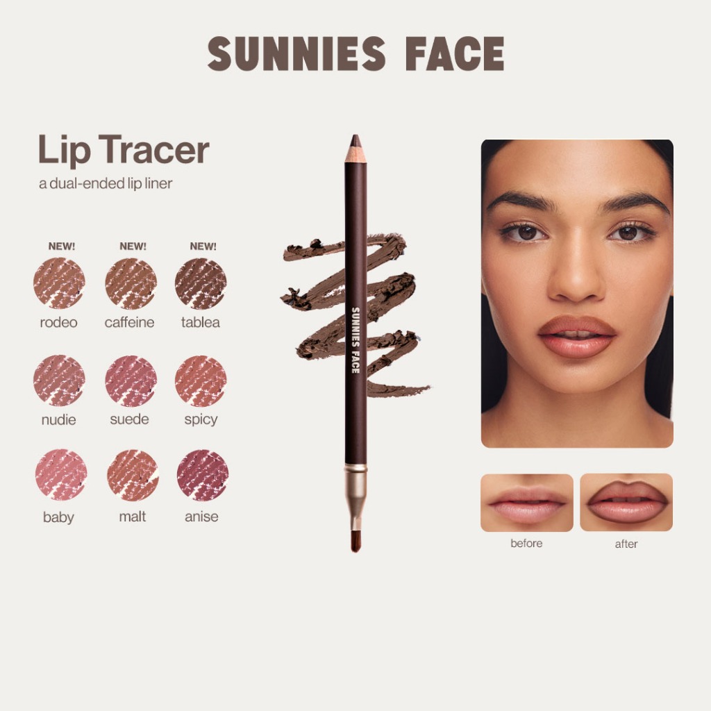 Sunnies Face Lip Tracer [Dual-ended Soft Sculpting Lip Liner Pencil ...