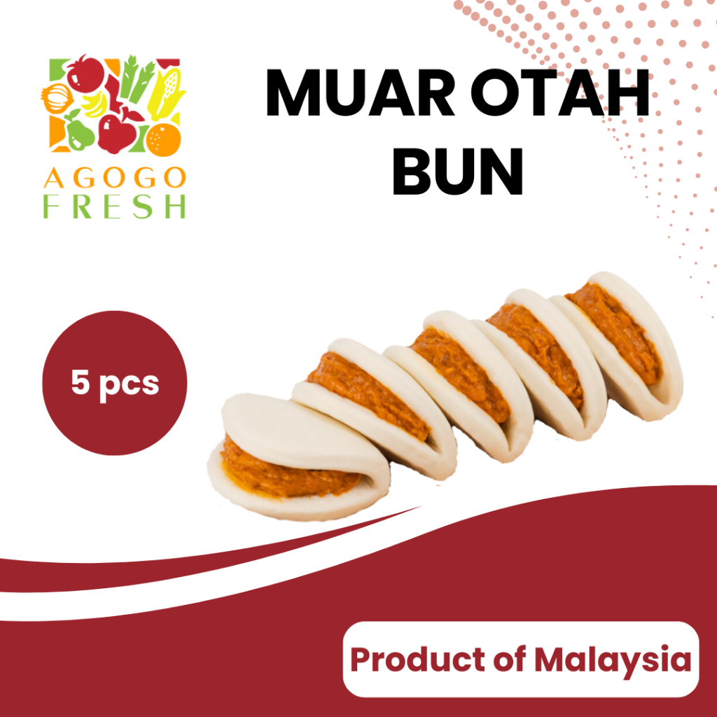 [Agogo Fresh - Frozen] Frozen Muar Otah Bun (5pcs) | Shopee Singapore