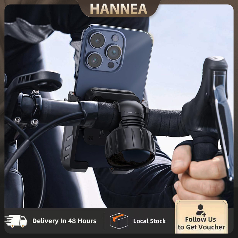 Hannea Bicycle phone holder Bike Mobile Holder Handlebar Clamp for ...