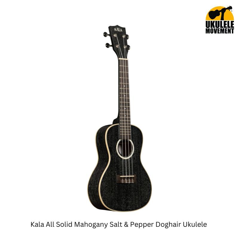 Kala All Solid Mahogany Salt & Pepper Doghair Ukulele (2 sizes ...