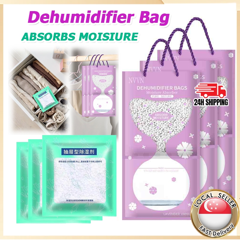 🇸🇬【SG stock】Dehumidifier Hanging Closet Bag Drawer Pack Moisture ...