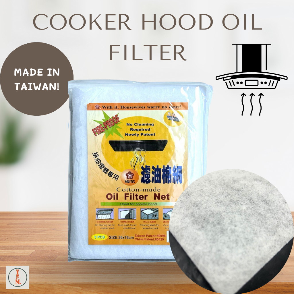 [MADE IN TAIWAN] Cooker Hood Oil Filter Cotton oil Filter net Hood ...