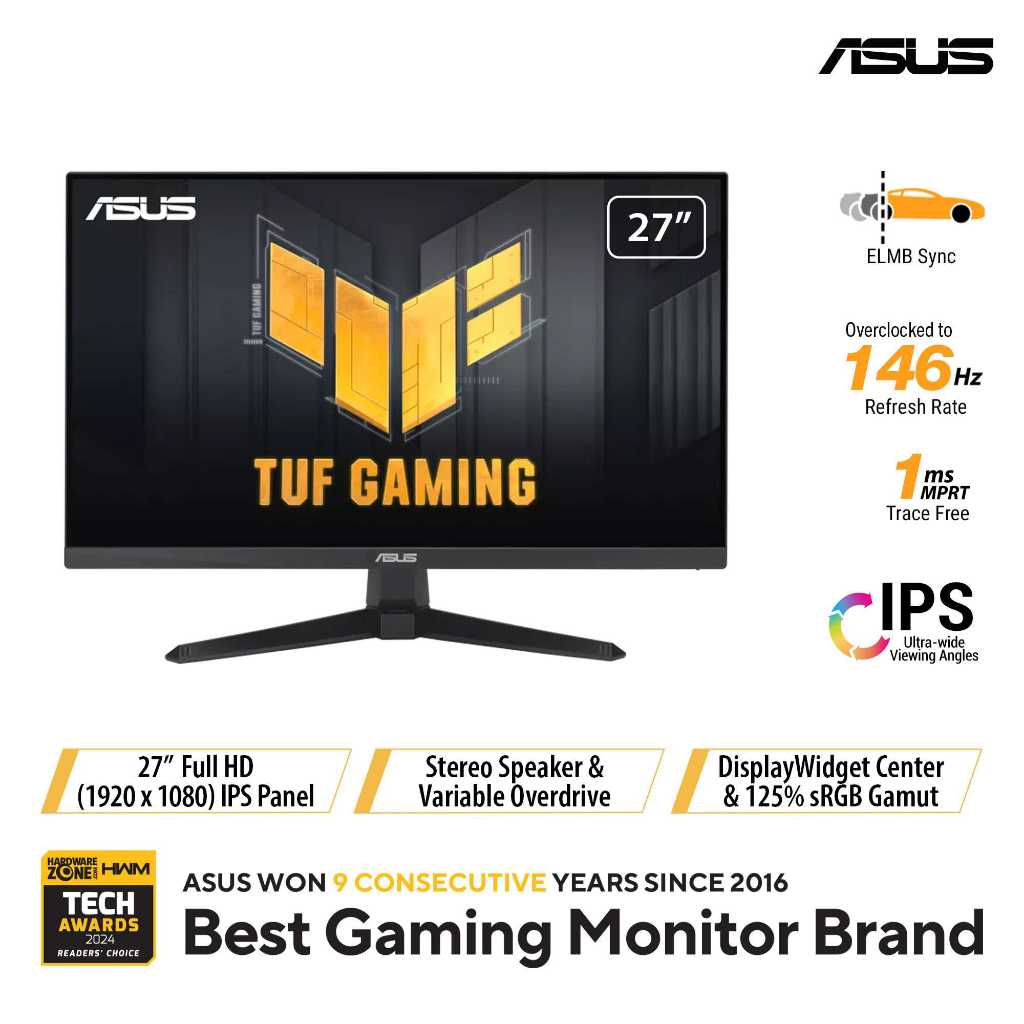 ASUS TUF Gaming VG279QE5A Gaming Monitor – 27-inch, Full HD(1920x1080 ...