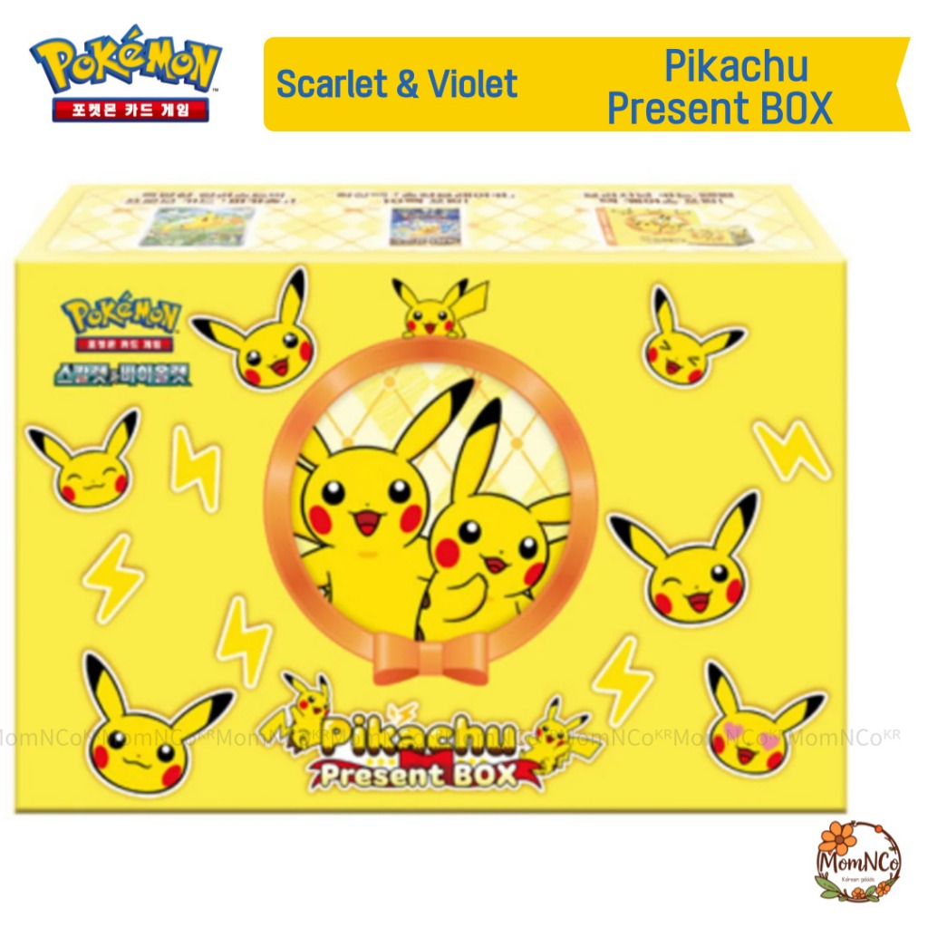 Pokemon Card Pikachu Present Box Surging Spark 10 Booster Packs Set ...
