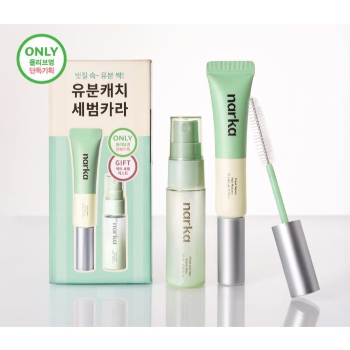 NARKA Fresh Sebum Hair Mascara 15g (+Mist 20ml) | Shopee Singapore