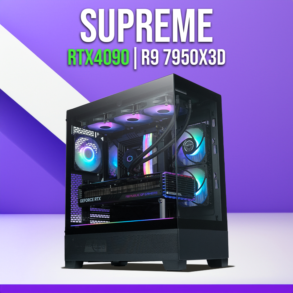 INVADER SUPREME S30 | RTX 4090 | Ryzen 9 7950X3D GAMING DESKTOP ...