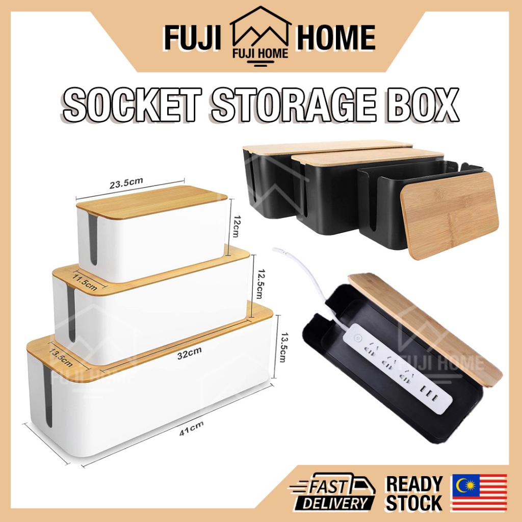 🏠READY STOCK🏠Cable Management Box Cable Organizer Box Wire Cable Socket ...