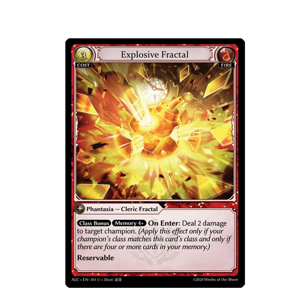 Grand Archive - Explosive Fractal Card (Alchemical Revolution) | Shopee ...