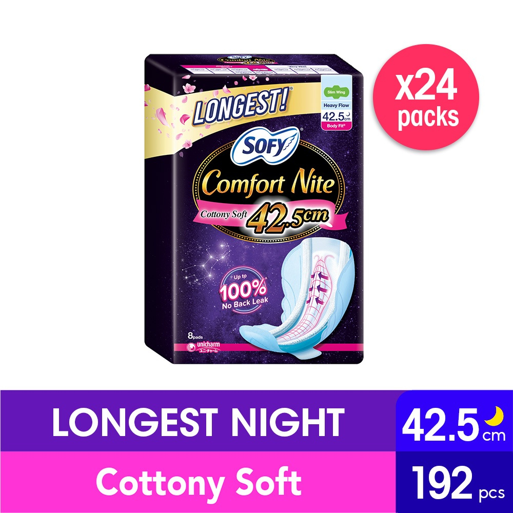 SOFY Comfort Nite Body Fit Night Slim Wing (Cottony Soft) 42.5cm 8s ...