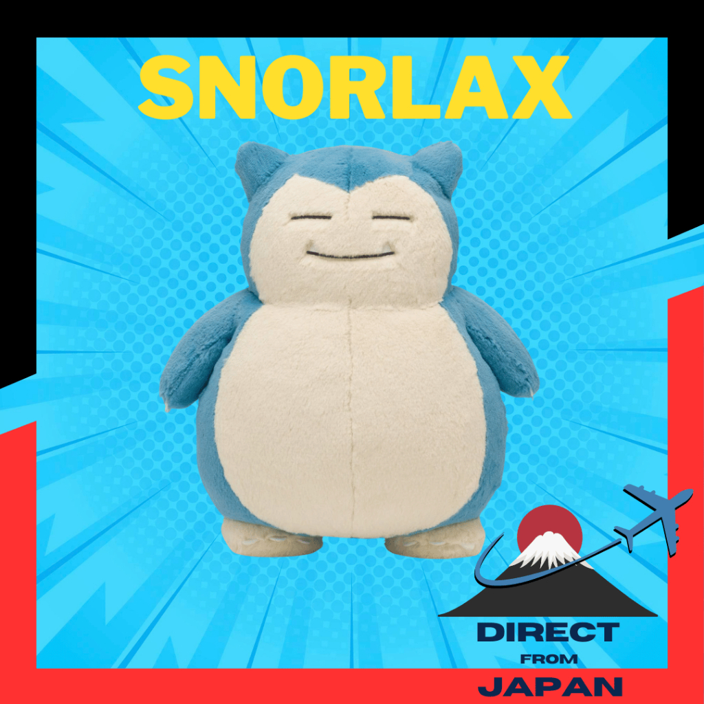 Pokemon Center original fluffy huggable plush: Snorlax 42x36x16 (HxWxD ...