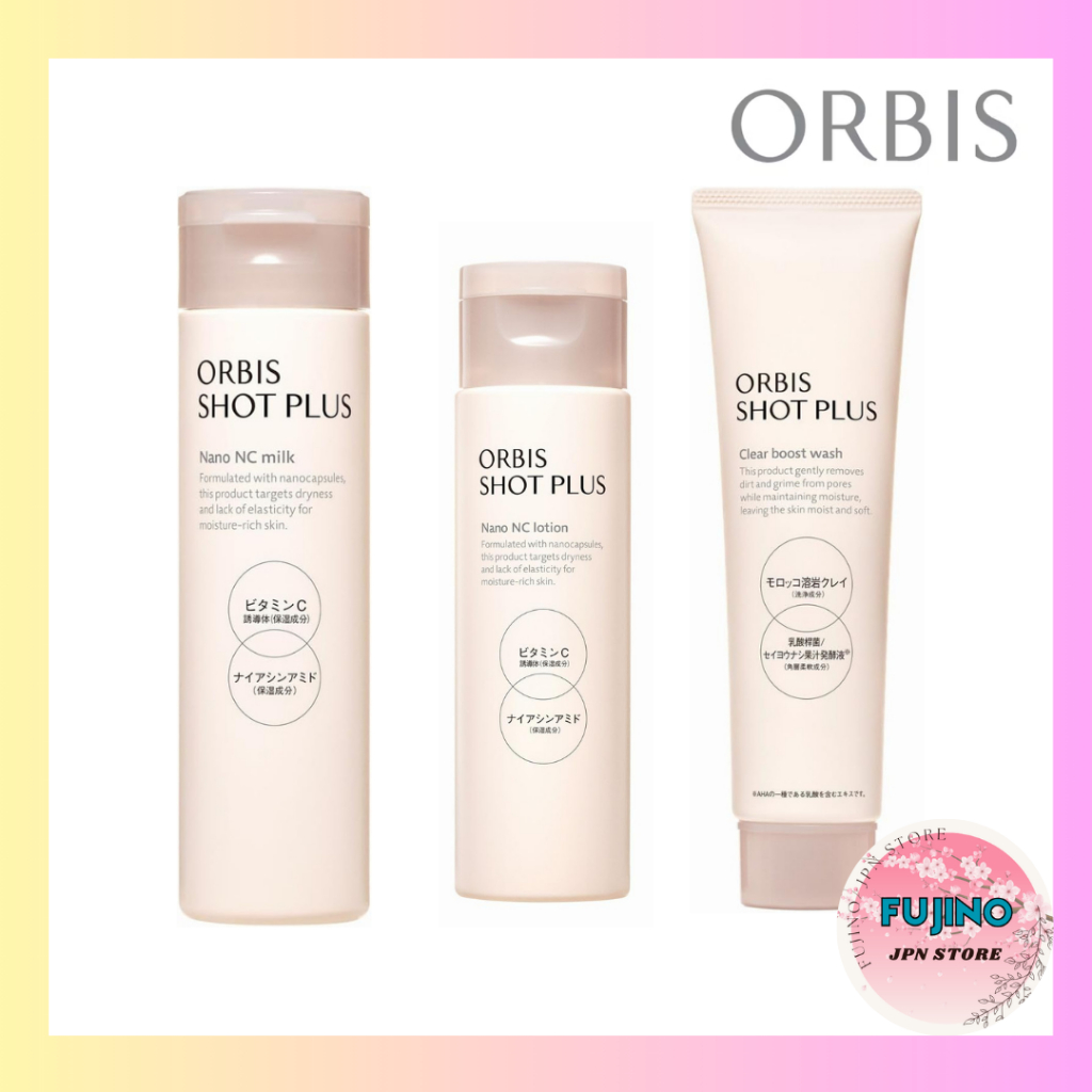 ORBIS ORBIS SHOT PLUS Essence Lotion / Forming Wash / Facial Emulsion ...
