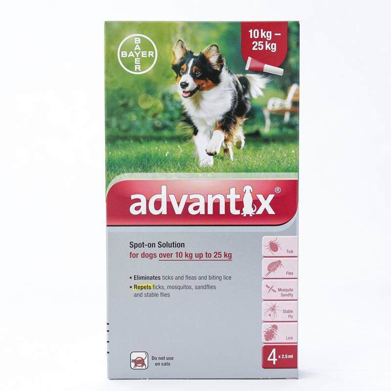 Advantix Flea & Tick Prevention Spot-On for Dogs L (10-25kg) | Shopee ...