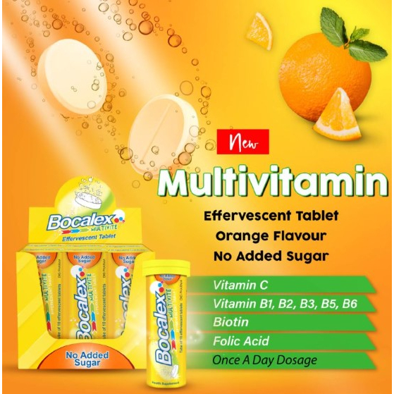 BOCALEX Multivitamins and Vitamin C 1000mg Effervescent Tablet *Redoxon ...