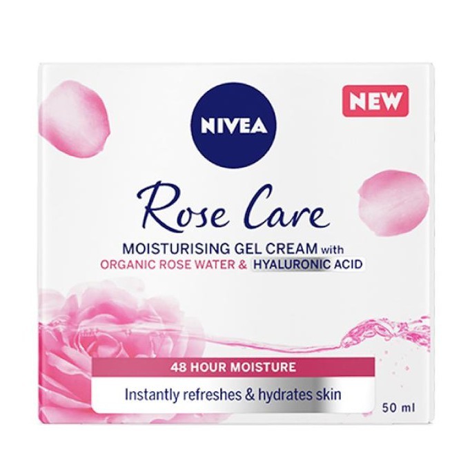 Nivea Rose Care Moisturising Gel Cream 50ml (Exp 2026) | Shopee Singapore
