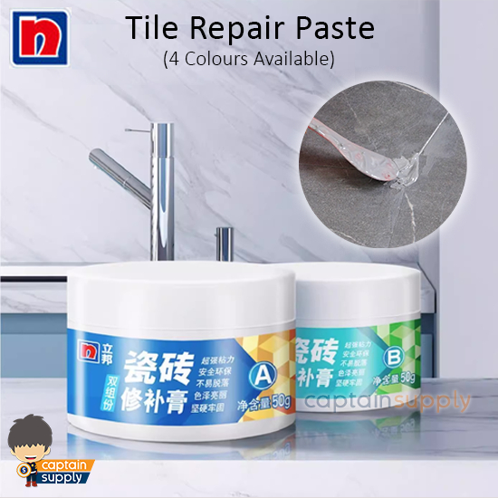 Nippon Paint Multipurpose Ceramic Tile Repair Paste (White Ivory Beige ...