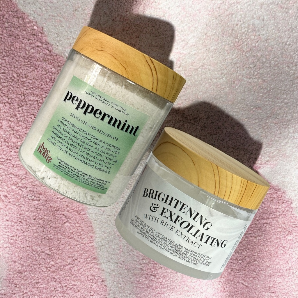 Foot Soak & Foot Scrub - 250g Foot Soak and 180ml Foot Scrubs, Pedicure ...