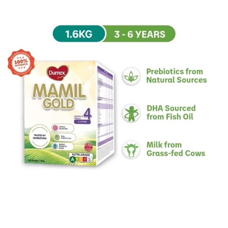 (Bundle of 2) Dumex Mamil Gold Stage 4 1.6kg box (Singapore Source ...