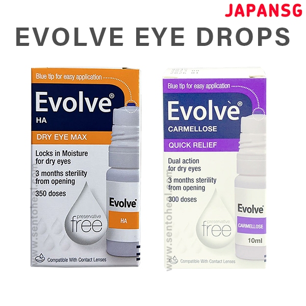 Evolve HA Dry Eye Max / Quick Relief eye drops 10ml - Carmellose eye drop | Shopee Singapore