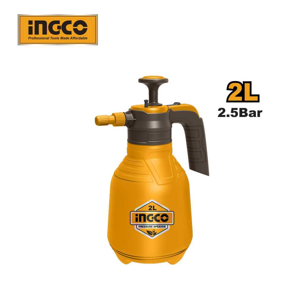INGCO Professional 2L Handheld Pressure Sprayer HSPP20202 for Gardening ...